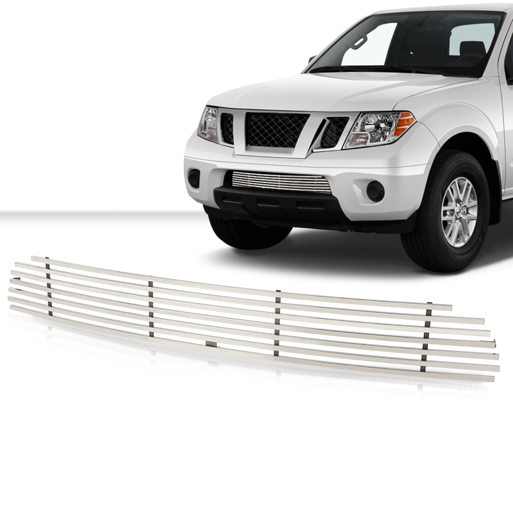 CROSSDESIGN Bumper Chrome Grille Grill Fit for 2009-2021 Nissan ...