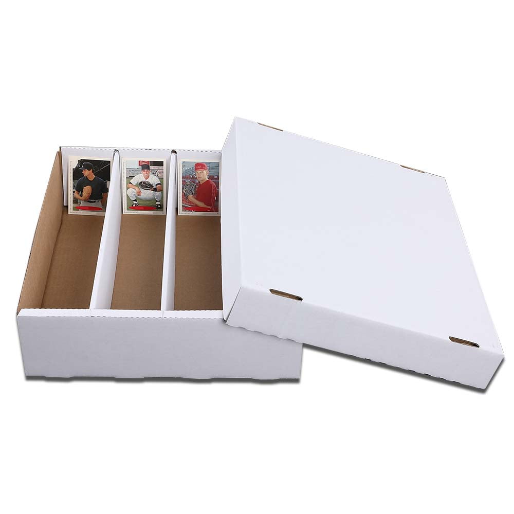 CROSSDESIGN Cardboard Baseball Trading Card Storage Monster Shoe Box ...
