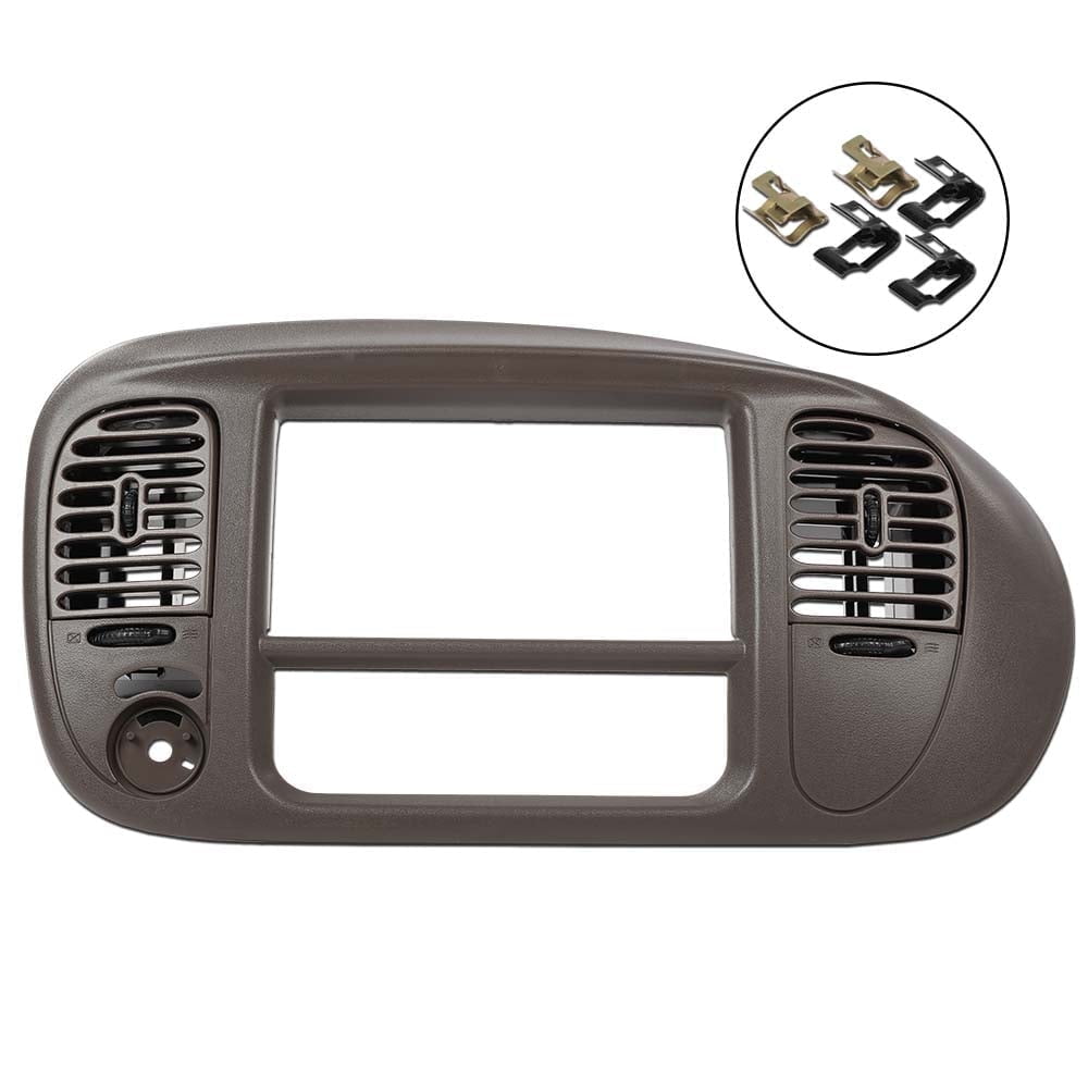 CROSSDESIGN Brown Center Dash Radio Surround Bezel Trim Panel Fit for ...
