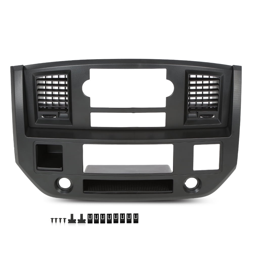 CROSSDESIGN Center Dashboard Radio Climate Control Air Vent Bezel Panel Fit for Dodge Ram 2006 ...
