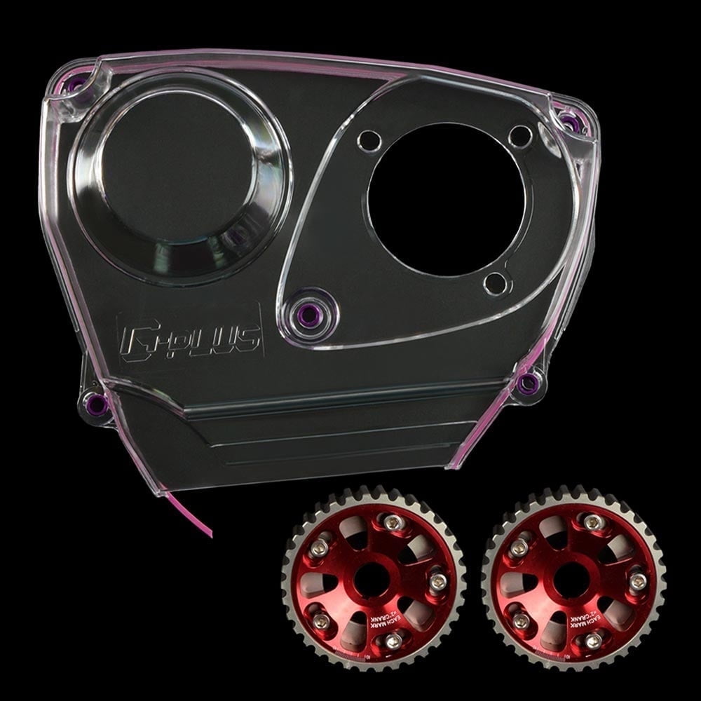 CROSSDESIGN Clear Cam Gear Timing Belt Cover Pulley Fit for Nissan ...