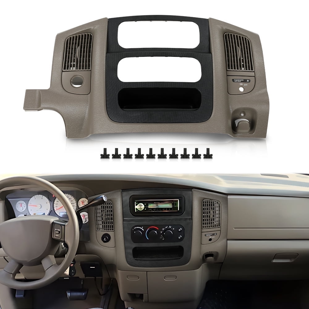 CROSSDESIGN Dash Radio Trim Bezel Cover Surround Panel Air Vent Fit for ...