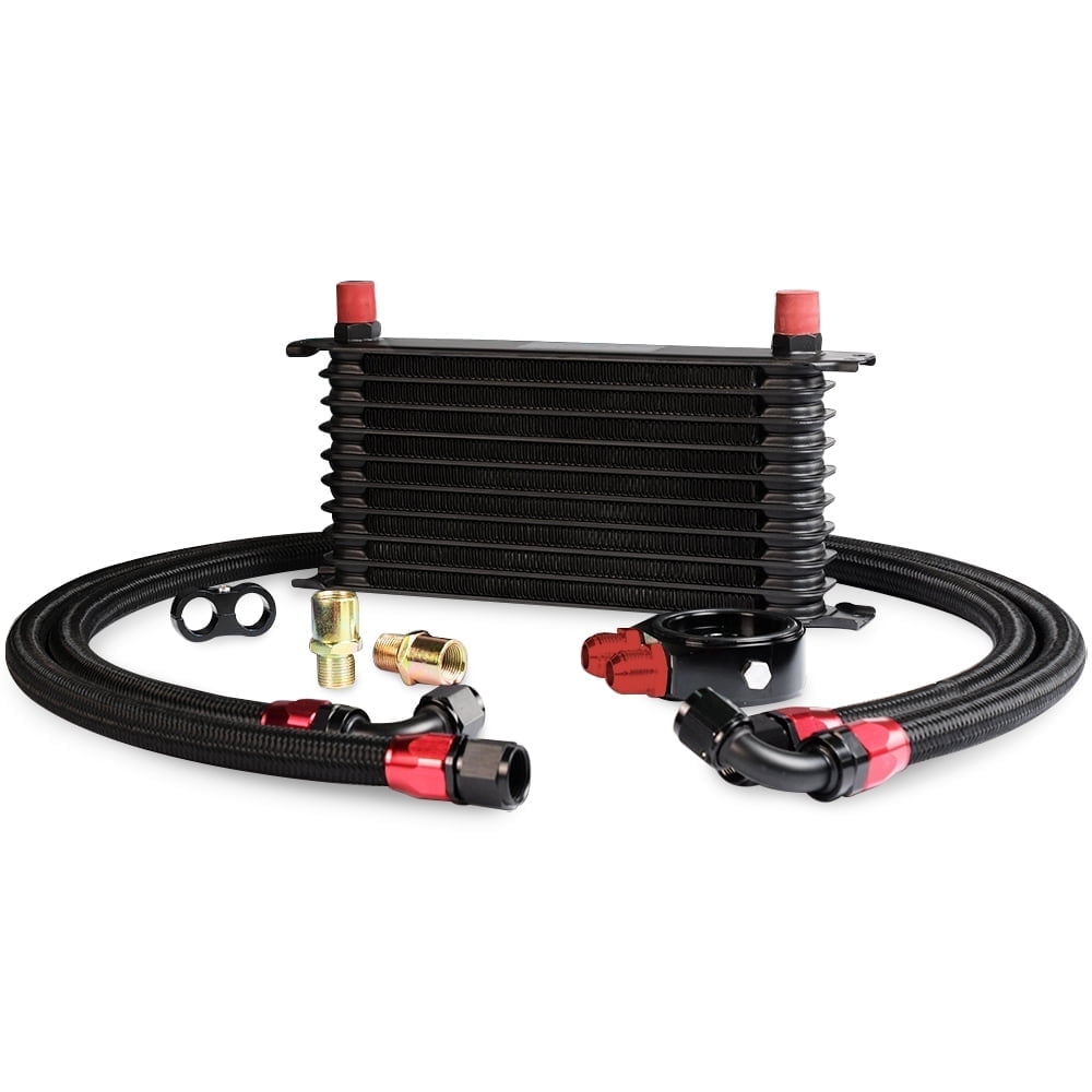 CROSSDESIGN Engine Transmission Oil Cooler Kit Oil Filter Relocation ...