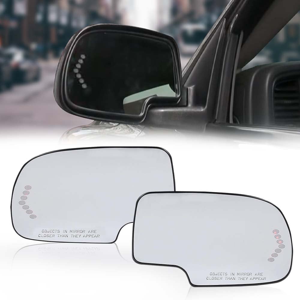 CROSSDESIGN Exterior Mirror Glass Fit for Cadillac Escalade/Chevy ...