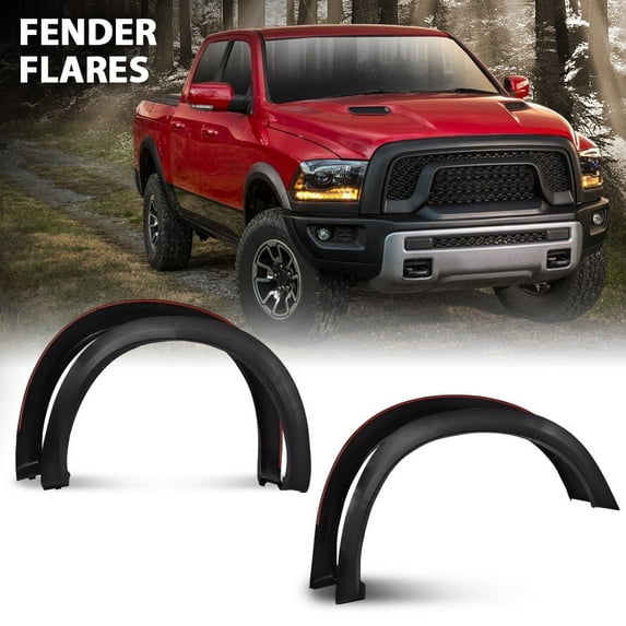 CROSSDESIGN Fender Flares Fit for 2009-2018 Dodge Ram 2500/3500 ...