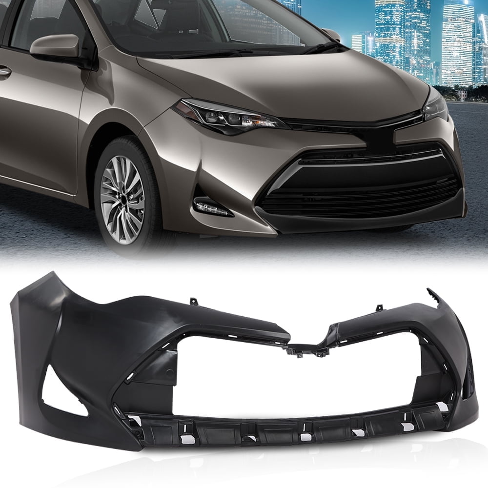 CROSSDESIGN Front Bumper Cover Primered, Fits Toyota Corolla 2017-2019 ...