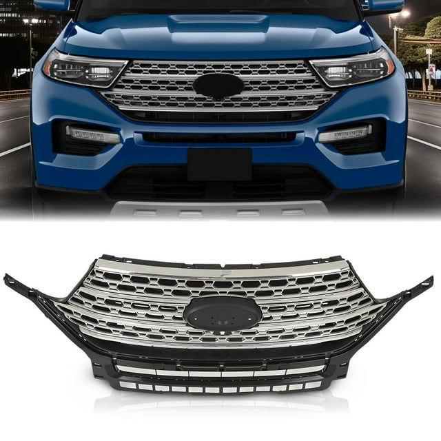 CROSSDESIGN Front Bumper Grille Upper Grill Radiator Fit for Ford ...