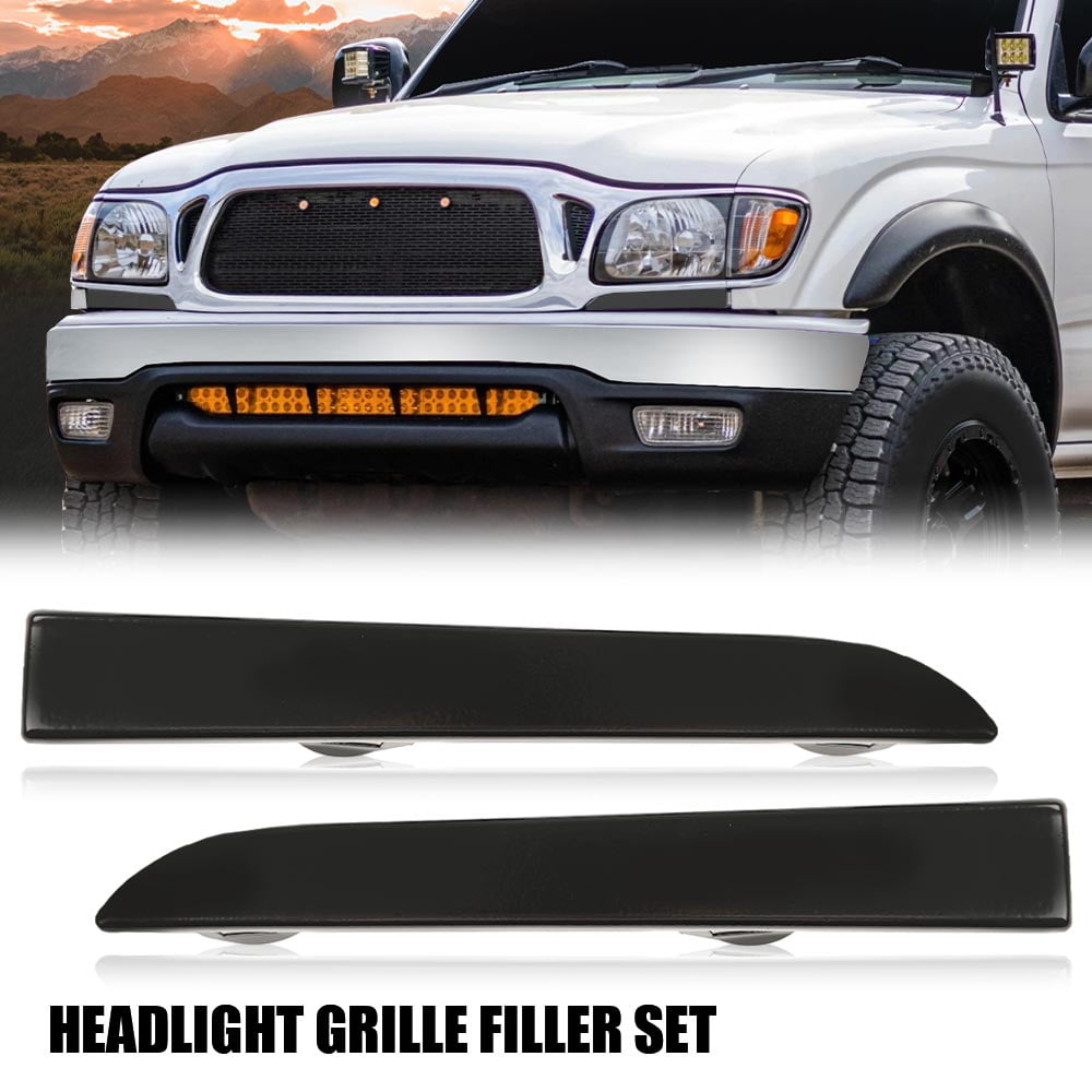CROSSDESIGN Front Bumper Headlight Grille Filler Trim Panels Fit for ...
