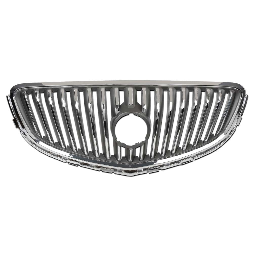 CROSSDESIGN Front Bumper Upper Grille Grill Chrome Assembly Fit for ...