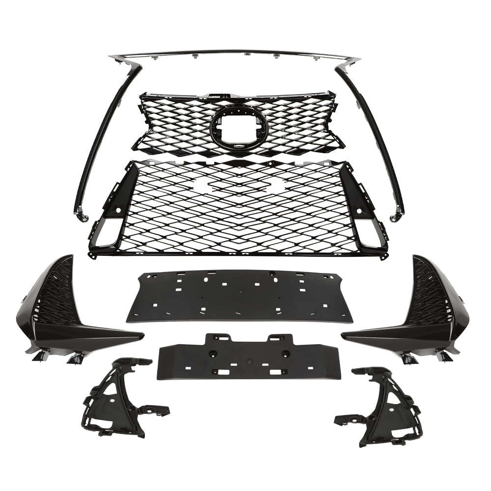 CROSSDESIGN Front Grille Grill Glossy Black Fit for Lexus IS250 IS350 F ...