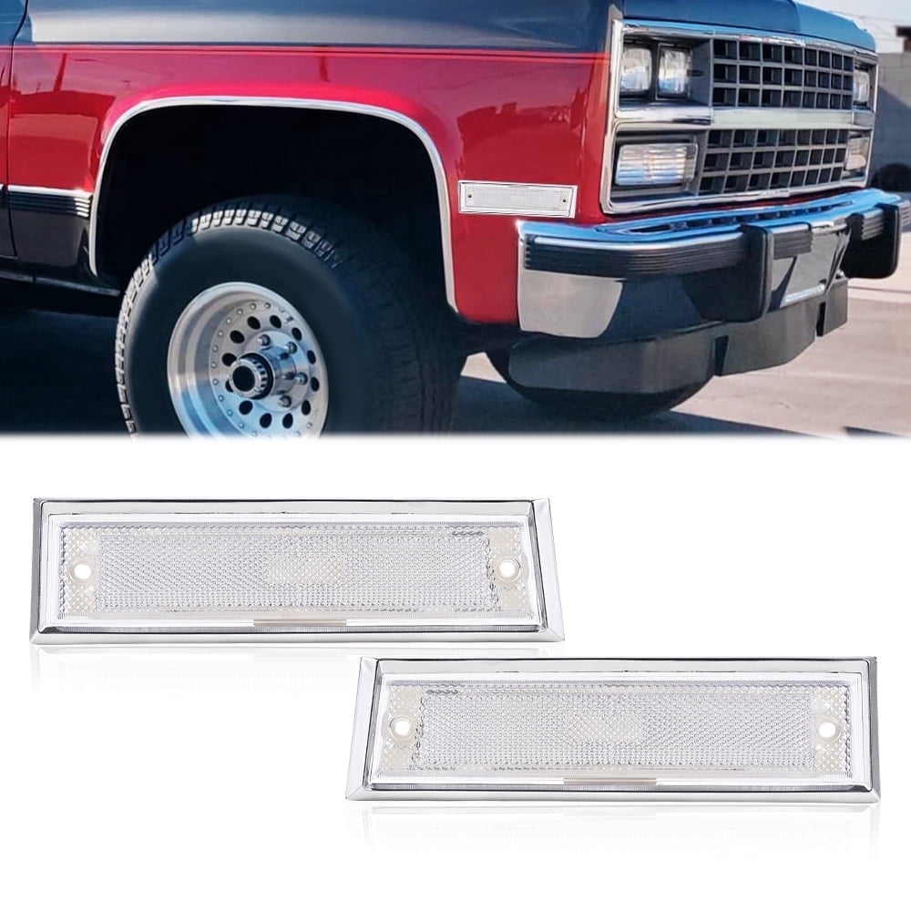 CROSSDESIGN Front Side Marker Light Fit for Chevrolet C10 C20 C30 GMC ...