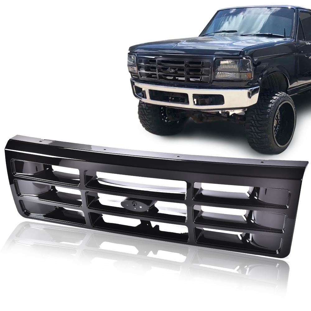 CROSSDESIGN Grille Grill Fit for Ford Bronco 1992-1996/Ford F150 F250 ...