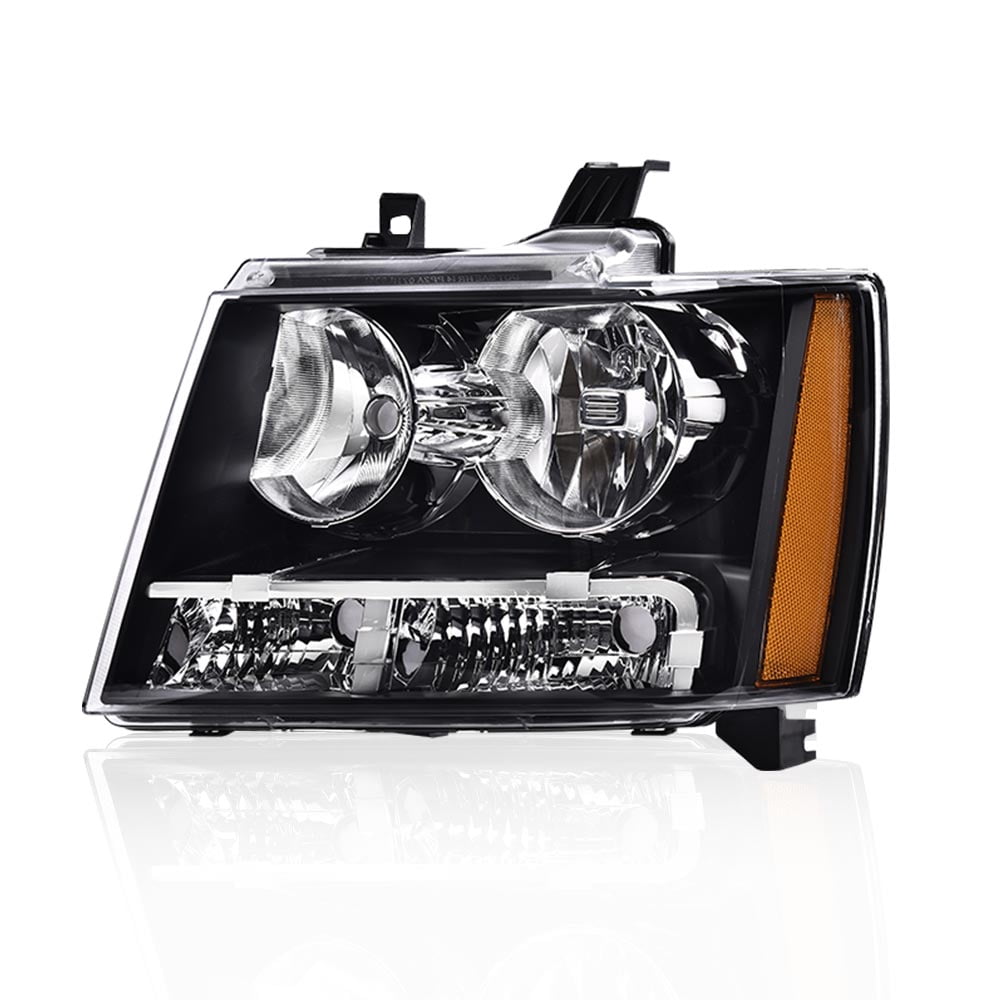 CROSSDESIGN Headlight Fit for Chevy Tahoe Suburban Avalanche 2007-2014 ...