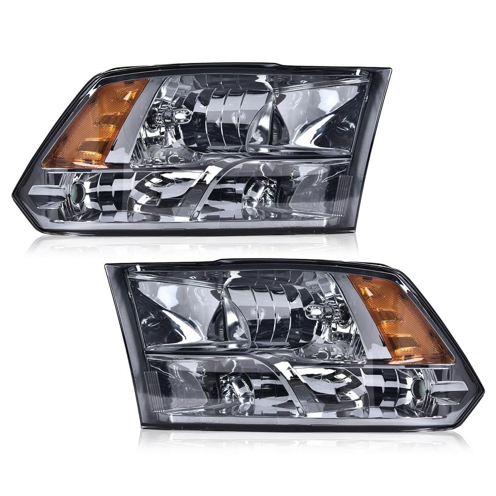 CROSSDESIGN Headlights Assembly Fit for Dodge Ram 1500 2500 3500 2009 ...