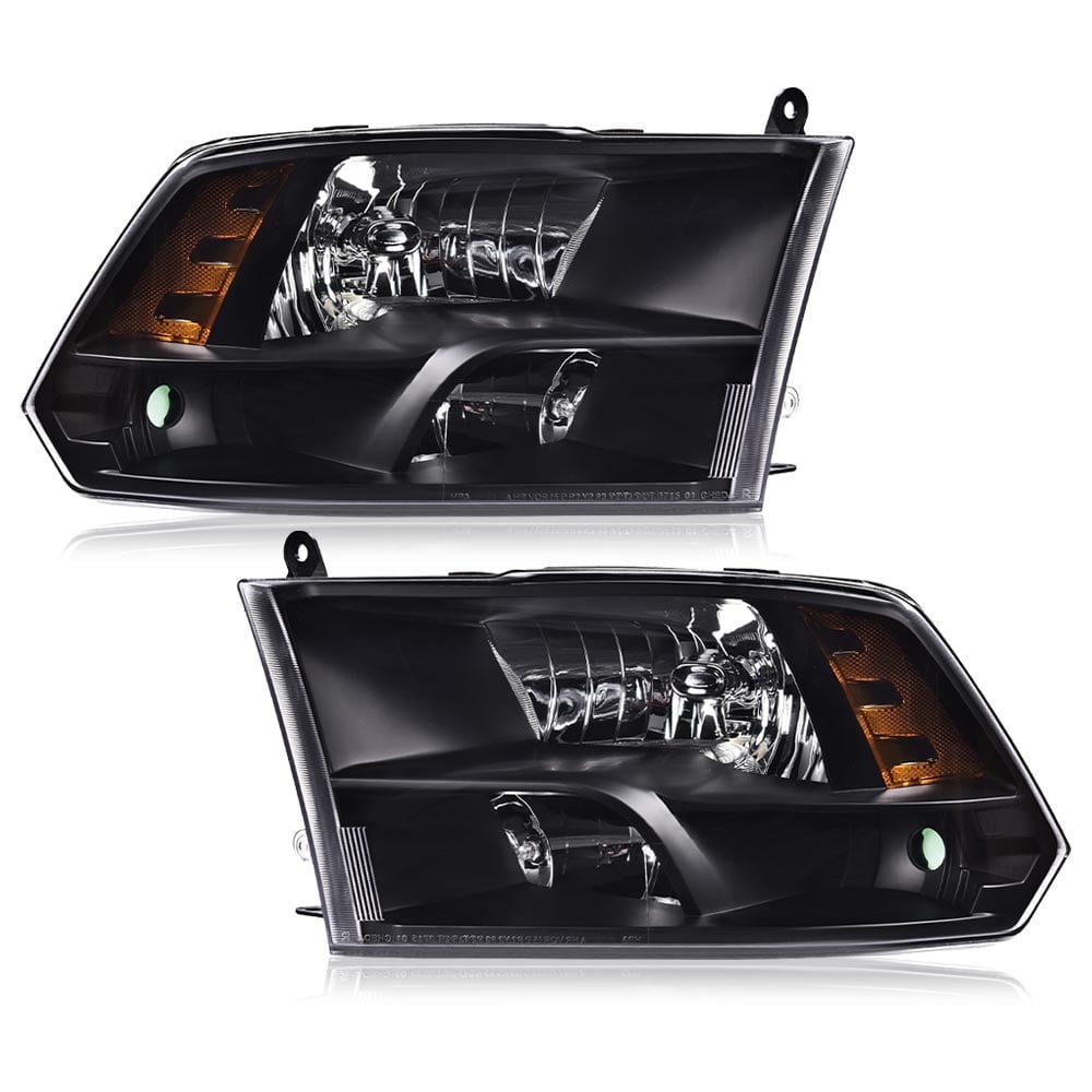 CROSSDESIGN Headlights Assembly Fit for 2009-2012 Dodge Ram 1500 2500 ...