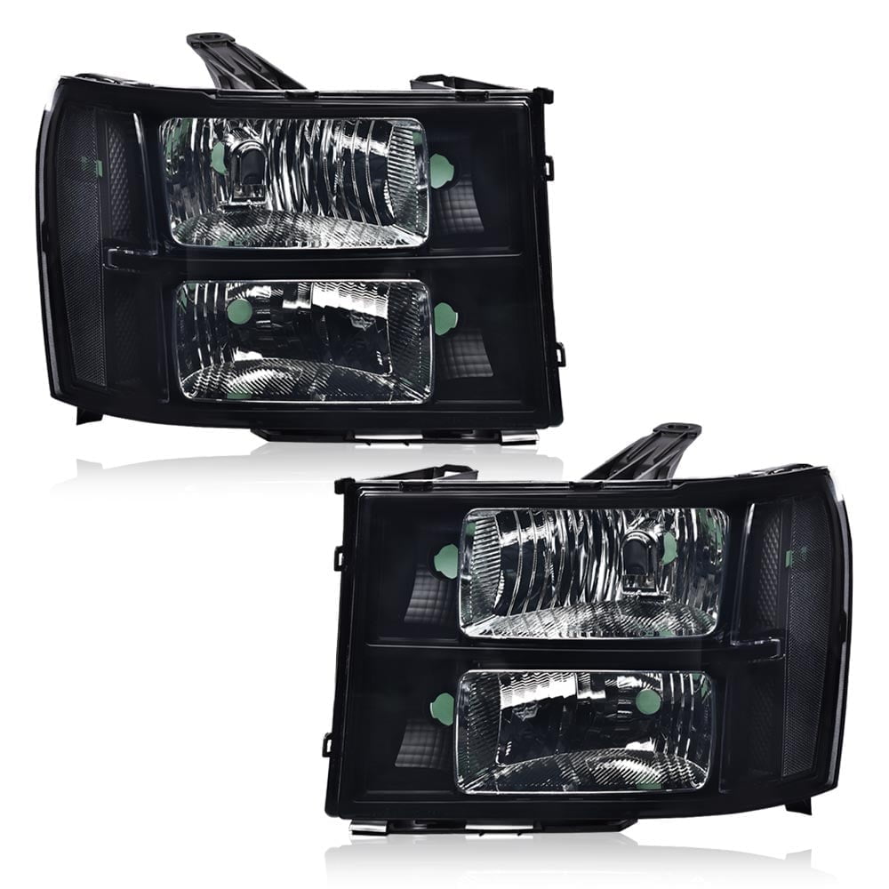 CROSSDESIGN Smoke Headlights Lamps Left+Right Fit for 2007-2013 GMC ...