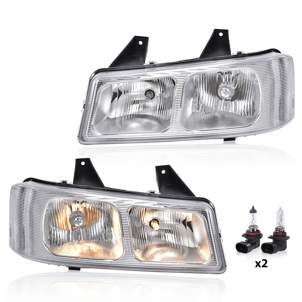 CROSSDESIGN Headlights Headlamps Fit for Chevy Express 2003-2019/GMC Savana Van 2003-2019 ...