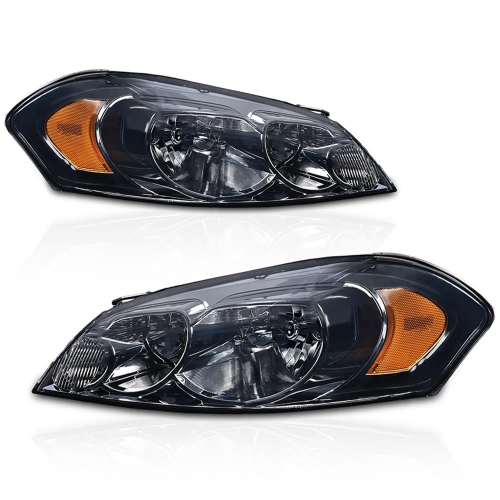 CROSSDESIGN Headlights Fit for Chevy Monte Carlo 2006-2007/Chevy Impala ...