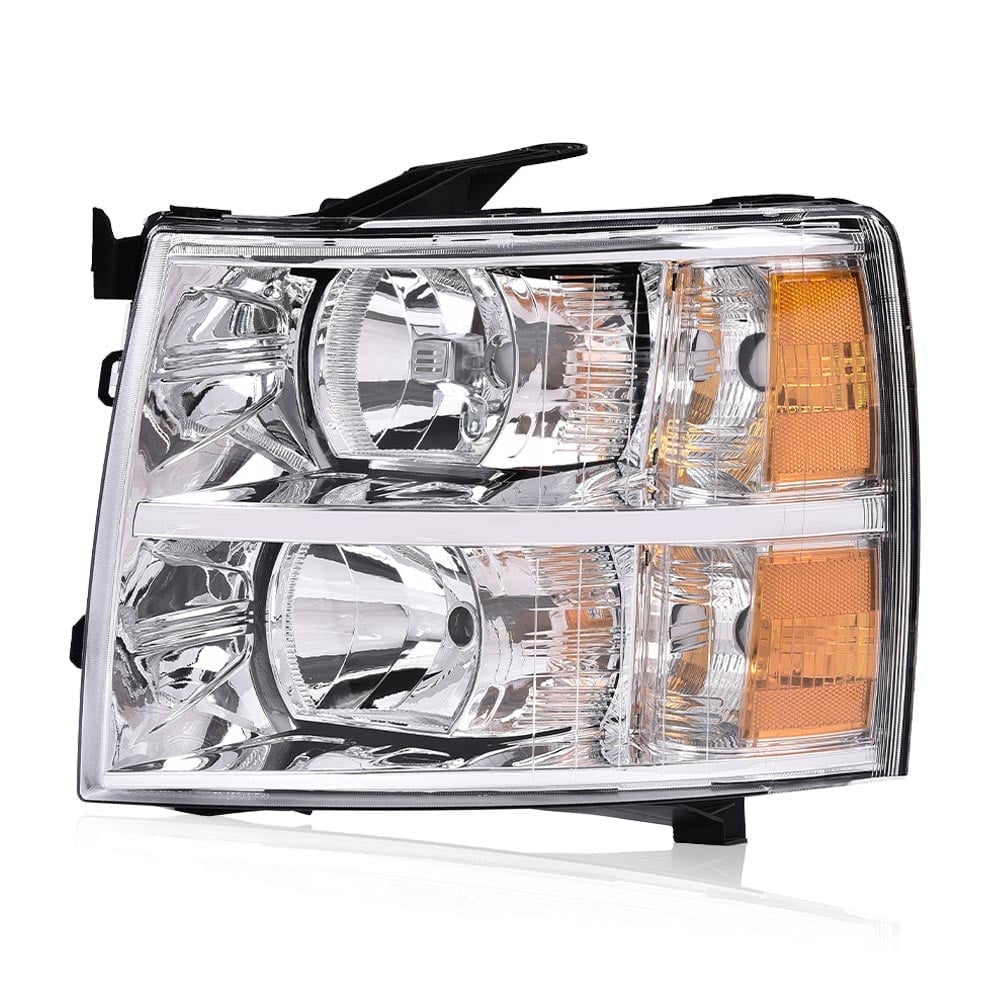 CROSSDESIGN Headlights Headlamps Fit for Chevy Silverado 2007-2014 ...