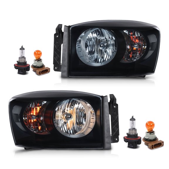 RVNI Chrome Headlights for 2002-2005 Dodge Ram 1500 2500 3500 Headlamps ...
