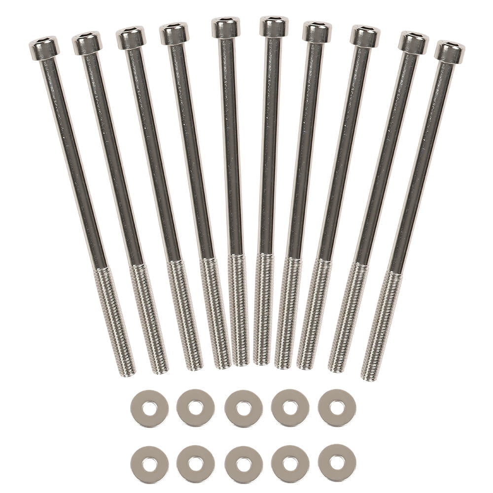 CROSSDESIGN Intake Manifold Bolts Stainless Steel Kit Fit for Chevy V8 ...