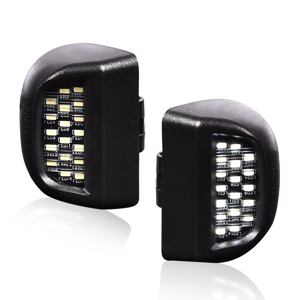 CROSSDESIGN White LED License Plate Light Fit for 1999-2013 GMC Sierra ...