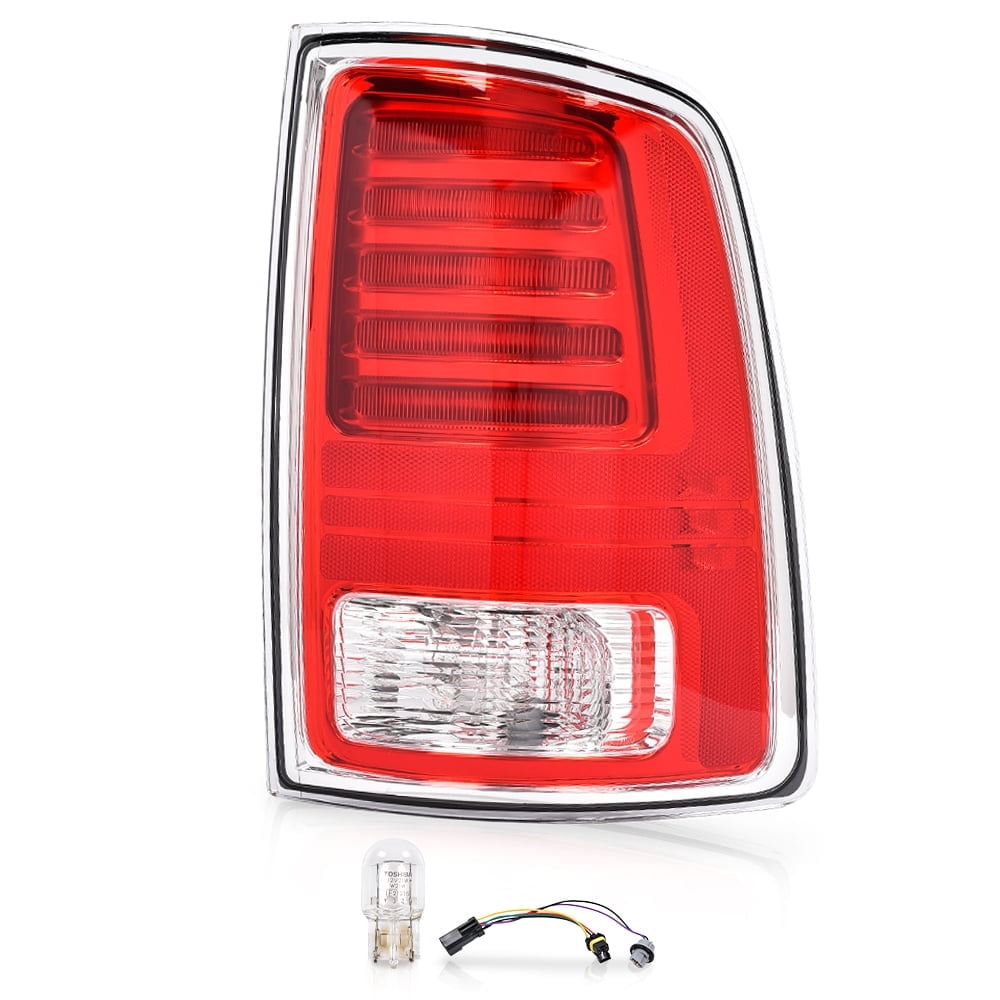 CROSSDESIGN LED Tail Light w/Bulbs Chrome Right Passenger Side Fit for ...