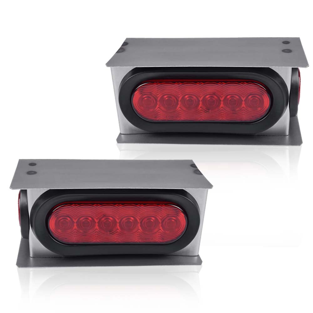 CROSSDESIGN LED Trailer Steel Box Kit Fit for Trailer/Truck W/ 6" Oval ...