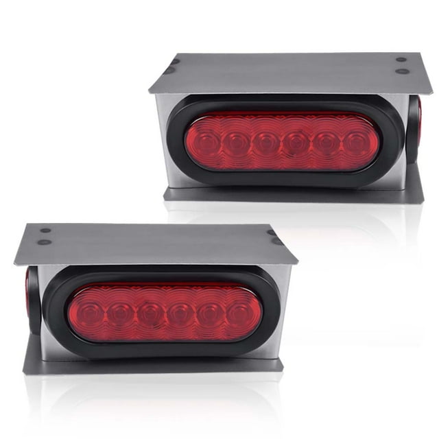 CROSSDESIGN LED Trailer Steel Box Kit Fit for Trailer/Truck W/ 6" Oval ...