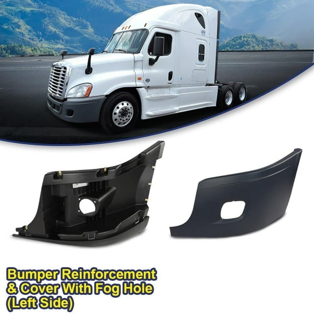 CROSSDESIGN Left Dirver Side Bumper Reinforcement & Fog Hole Cover Fit ...