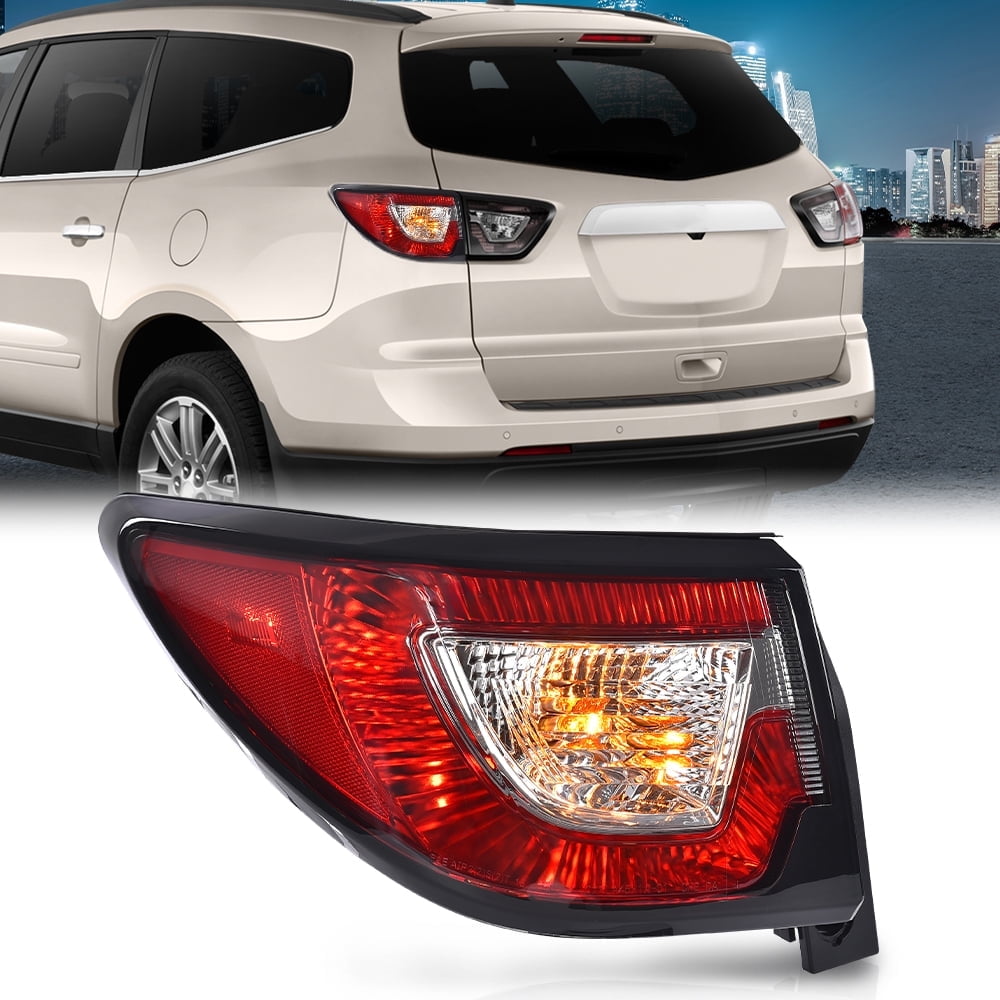 CROSSDESIGN Left Tail Light w/Bulb Fit for Chevy Traverse LTZ 2013-2016 ...