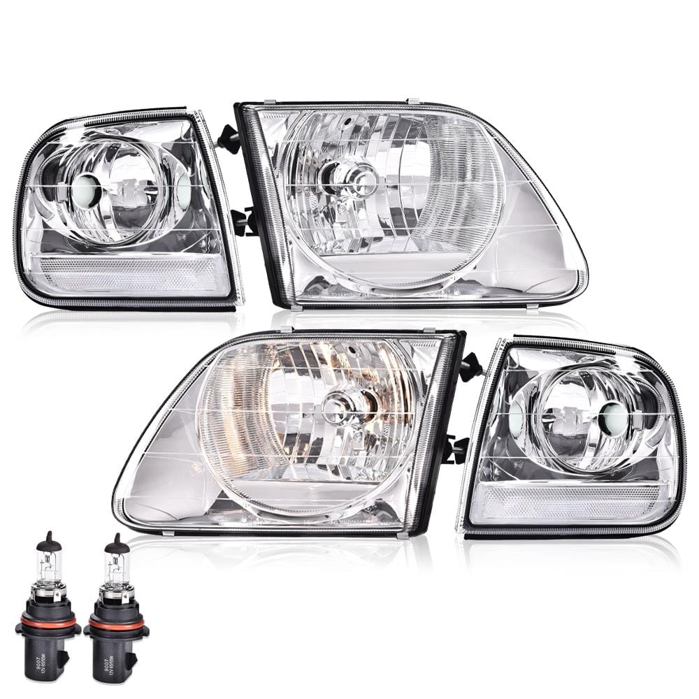 CROSSDESIGN Lightning Style Headlights & Corner Parking Lights Kit Fit ...