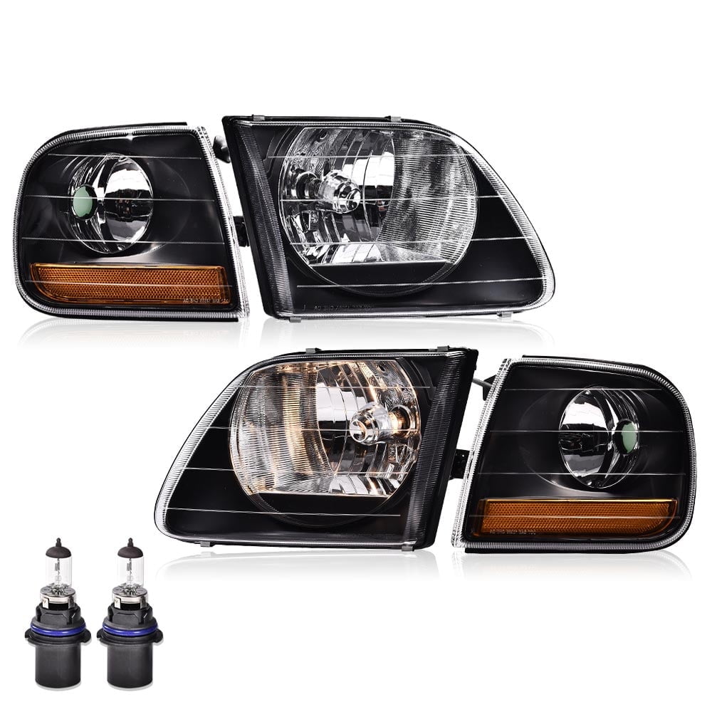 CROSSDESIGN Lightning Style Headlights & Corner Parking Lights Kit Fit ...