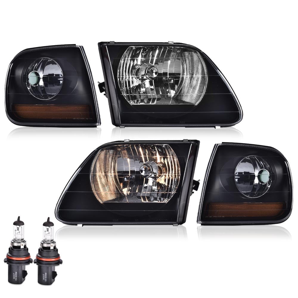 CROSSDESIGN Lightning Style Headlights & Corner Parking Lights Kit Fit ...
