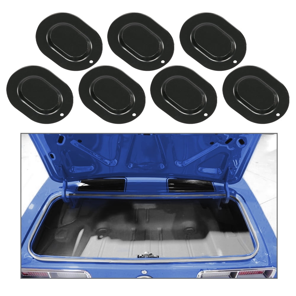 CROSSDESIGN Metal Trunk Floor Pan Drain Plug Plate Set Fit for 1967 ...