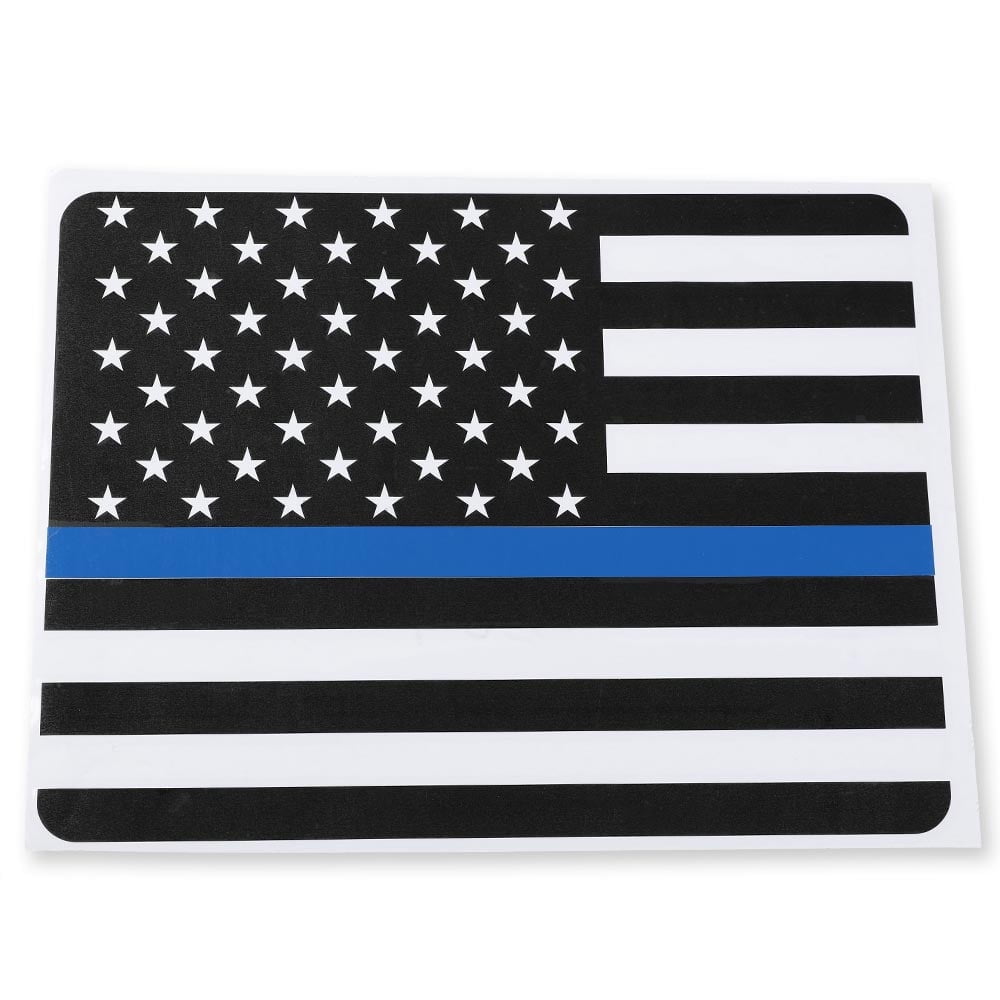 CROSSDESIGN Blue Middle Window American Flag Decal Sticker Fit for 2015 ...