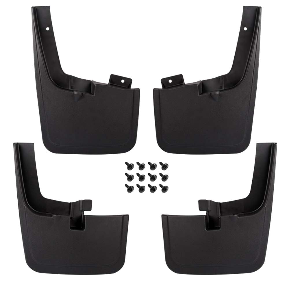 CROSSDESIGN Black Splash Guards Mud Flap Fit for 2015-2018 Ford F150 ...