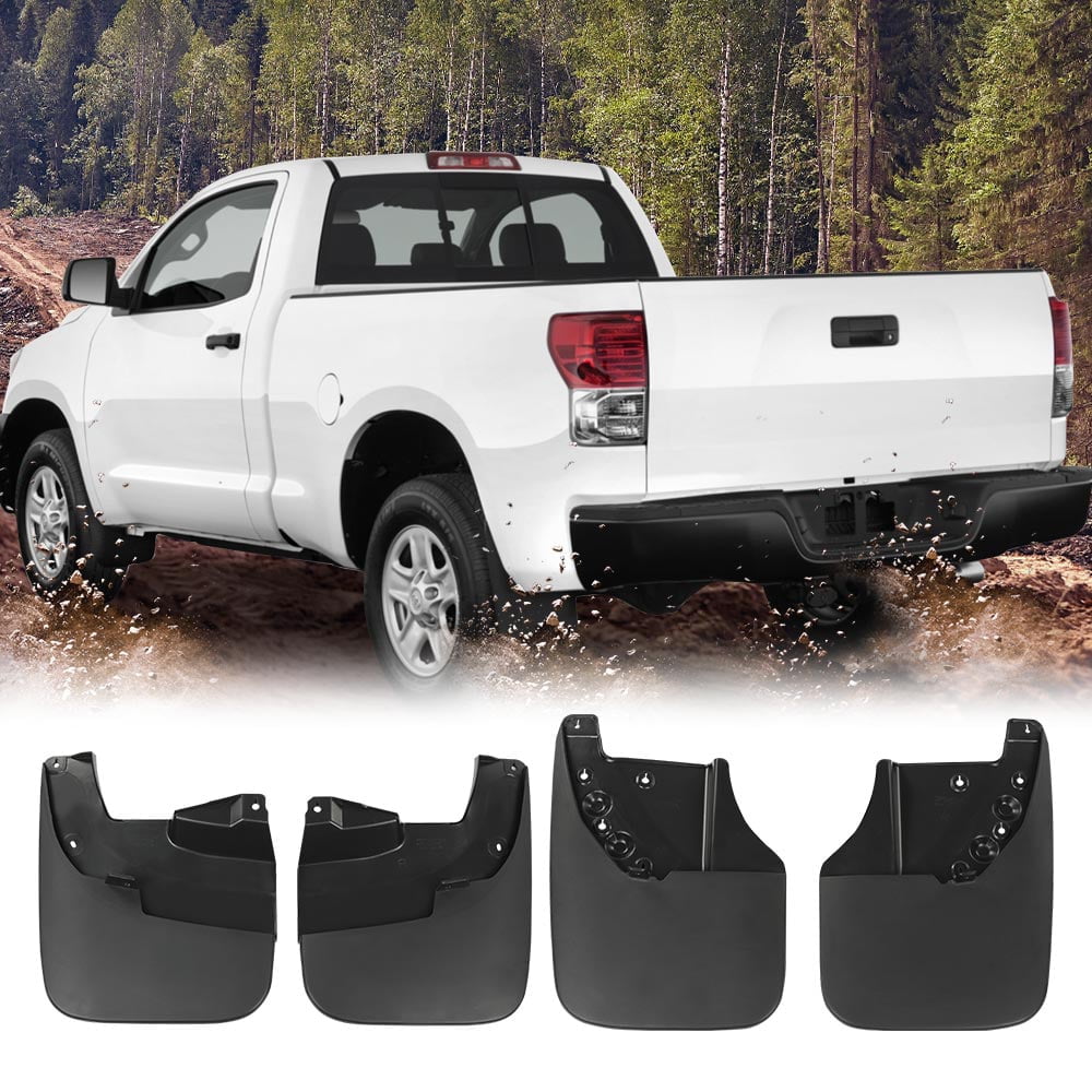 CROSSDESIGN Mud Flaps Splash Guards 4pcs w/o Wheel Lips Front & Rear ...