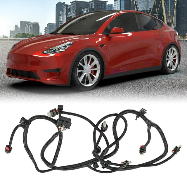CROSSDESIGN Rear Bumper Wiring Harness Fit for Tesla Model Y 2020-2023 ...