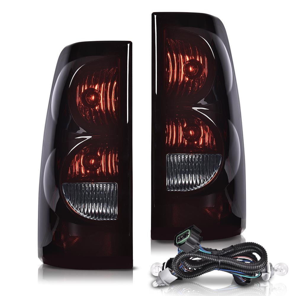 CROSSDESIGN Rear Tail Lights Assembly Fit for 1999-2006 Chevy Silverado ...