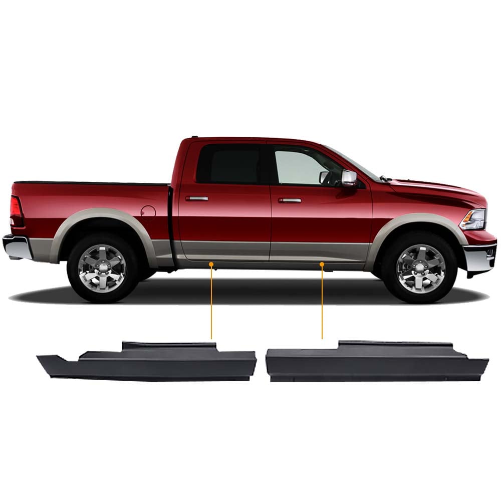 CROSSDESIGN Durable Rocker Panel Guard Sill Trim for 2009-2018 Dodge ...
