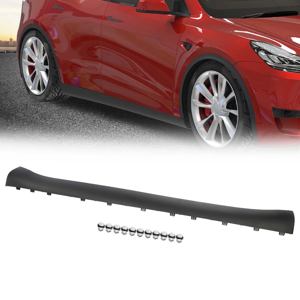 CROSSDESIGN Side Skirt Rocker Panel Molding Fit for Tesla Model Y 2020 ...