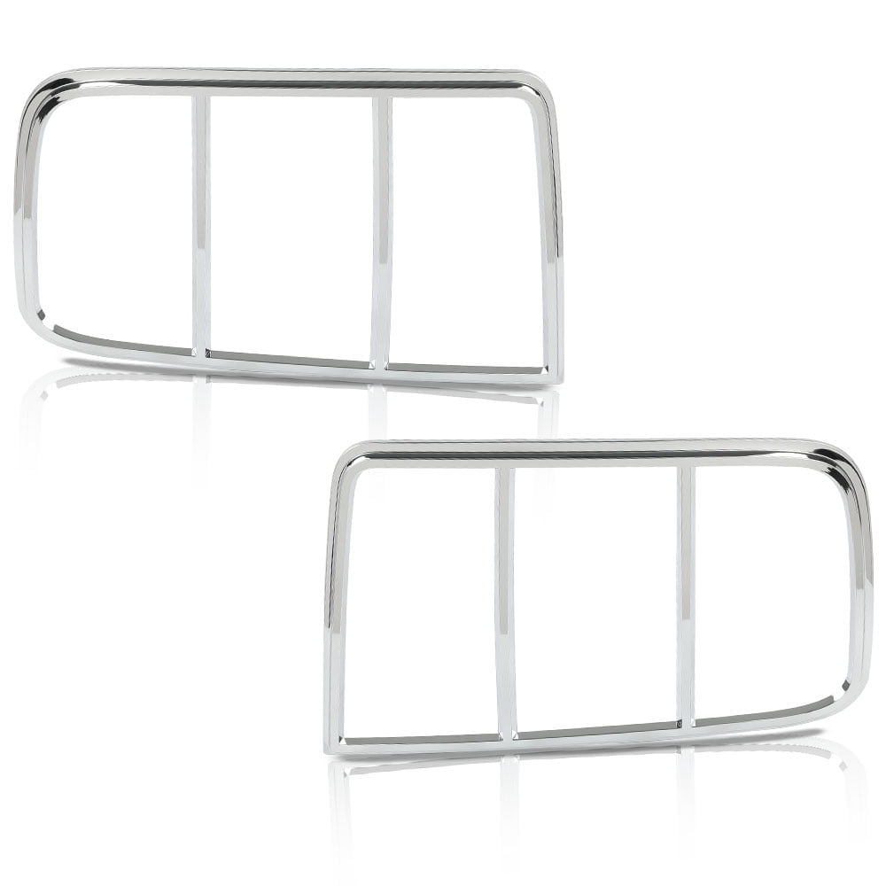 CROSSDESIGN Chrome Taillight Tail Light Bezel Covers Overlay 2PCS Fit ...
