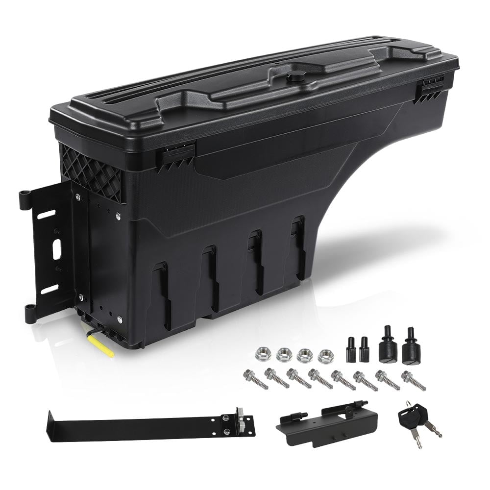 CROSSDESIGN Truck Bed Swing Storage Box Tooling Box Fit for Ford F150 ...