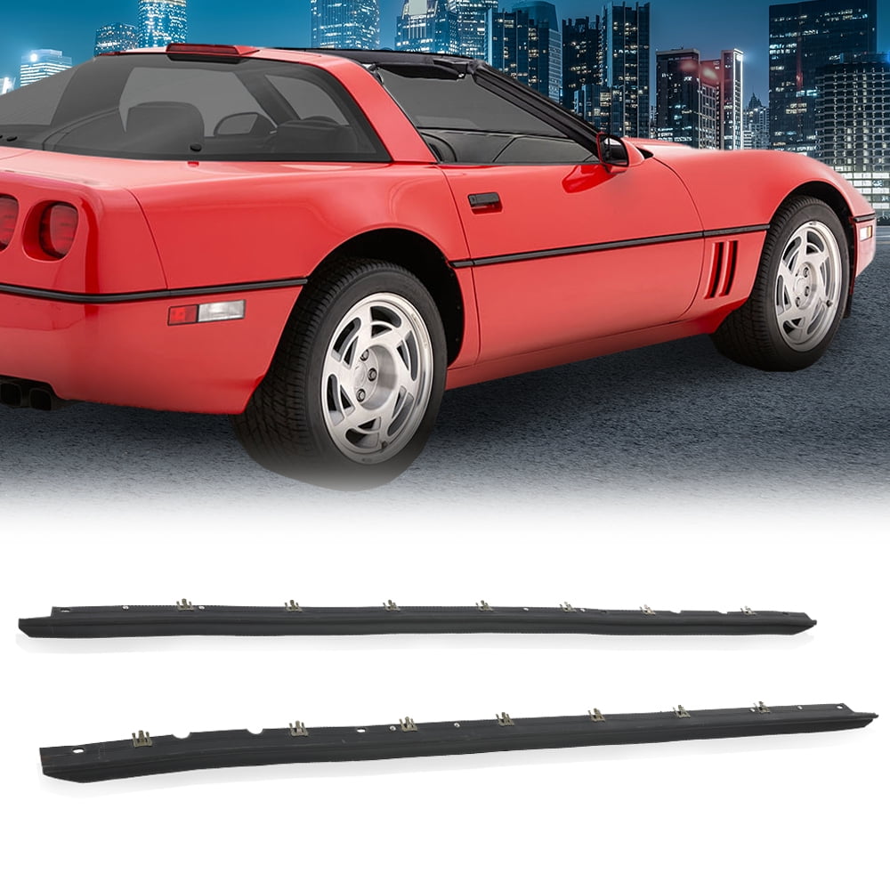 CROSSDESIGN Window Felt Sweeps Weatherstrip Pair w/Rivets Belt Outer ...