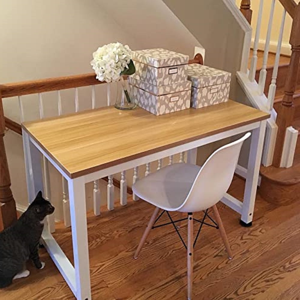 CROSSDESIGN 43.3“ Wood Computer Desk Table Home Study Desk Office ...