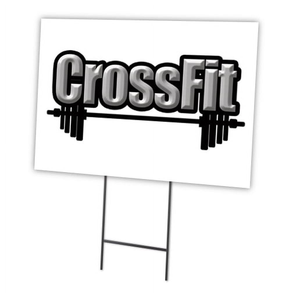 CROSSFIT 18"x24" Yard Sign & Stake | Advertise Your Business | Stake ...