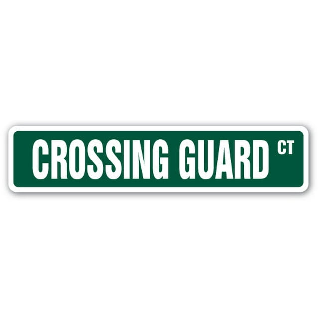 CROSSING GUARD Street Sign patrol cars lollipop school officer | Indoor ...