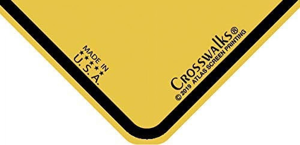 CROSSWALKS Chicken Crossing 12" X 12" Aluminum Sign (X247) - Walmart.com