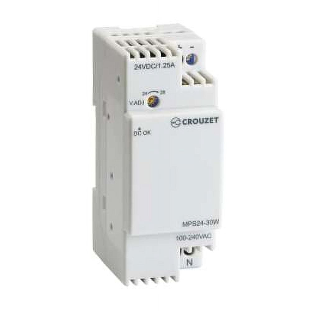 CROUZET AUTOMATION 89451003, Din Rail 24vdc power supply 30w, 100 ...